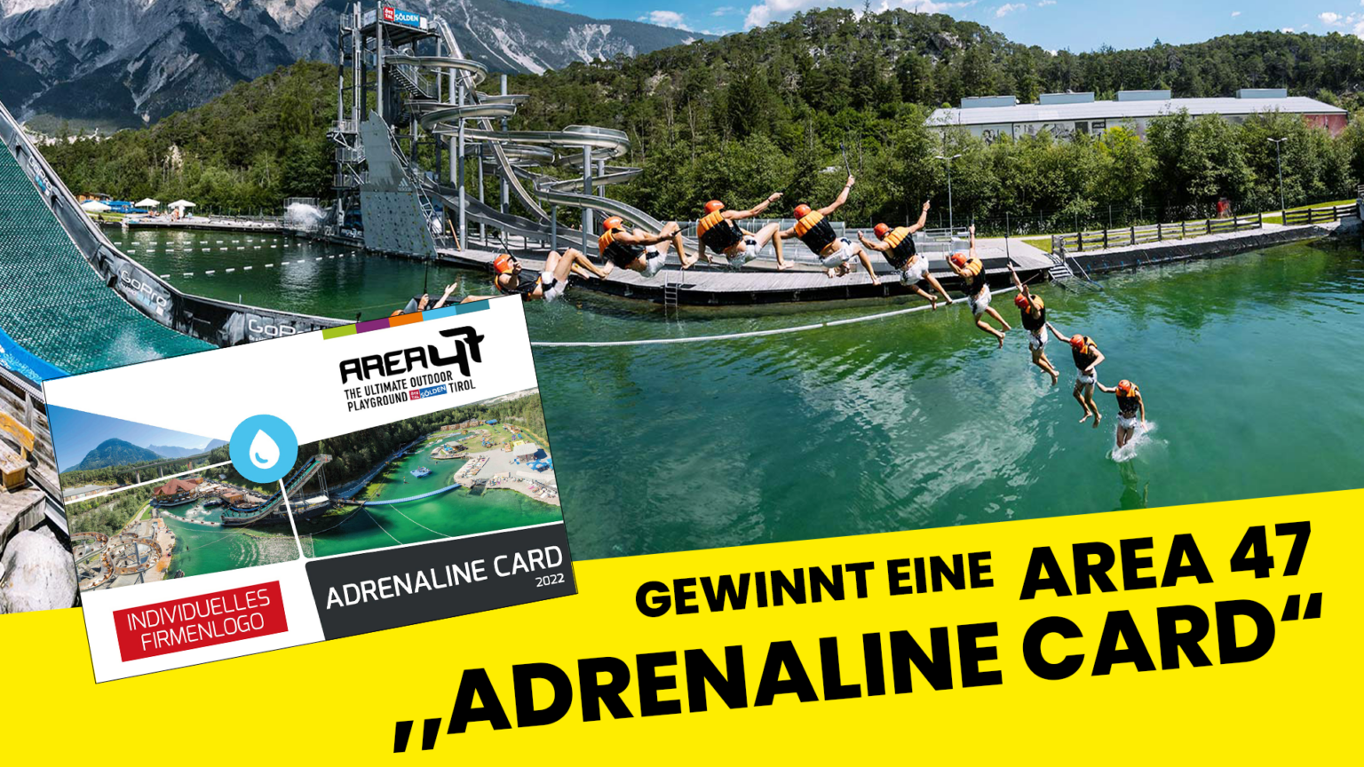 Gewinnt eine Area 47 - Adrenaline Card | Life Radio Tirol